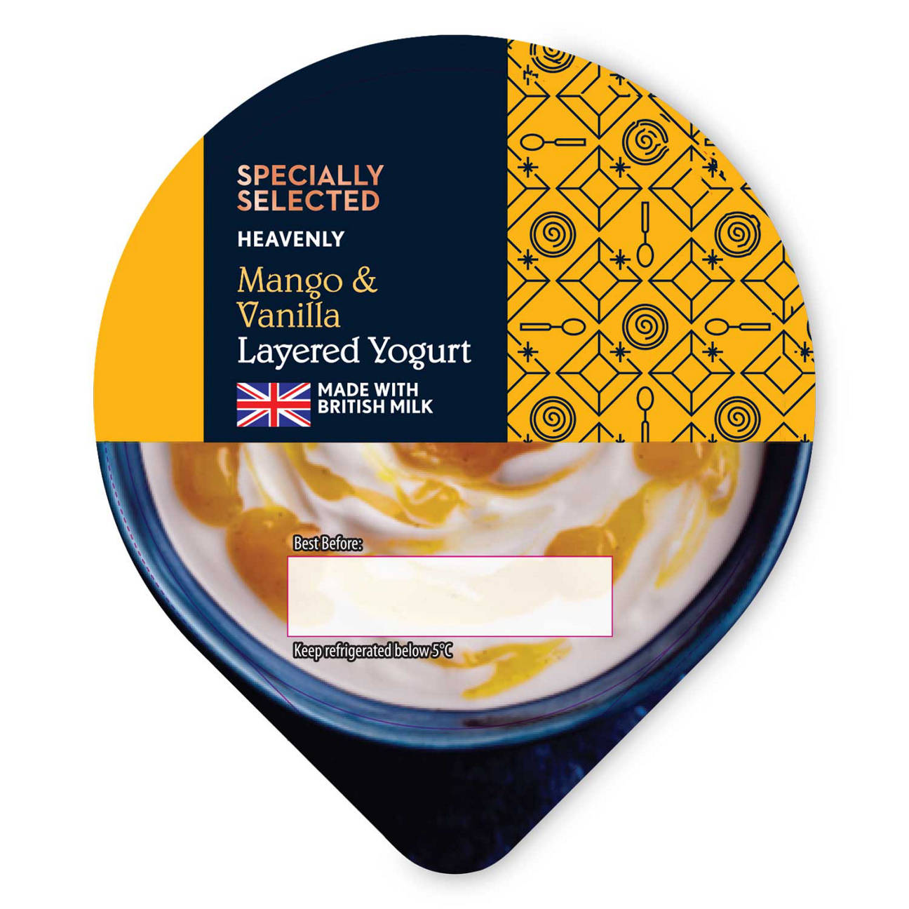 Mango & Vanilla layered Yogurt | ALDI UK